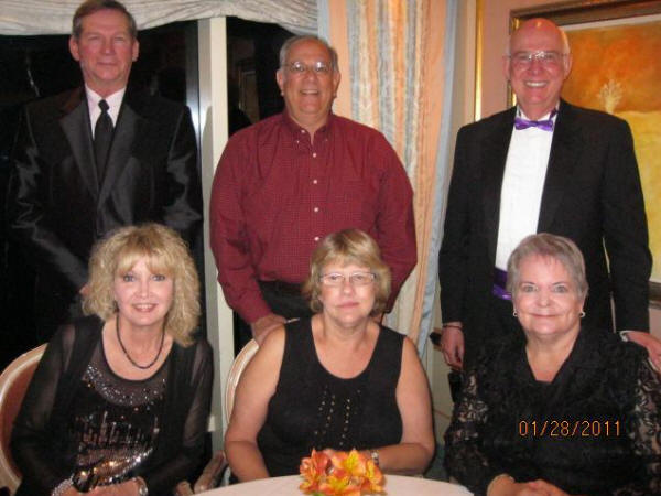 Cheryl Hebert, Linda Smith with husbands and friends